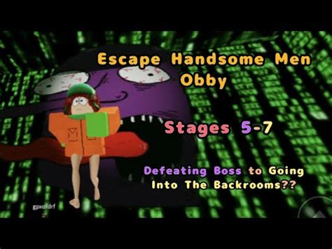 Escape Handsome Men Obby Stages Playthrough Youtube