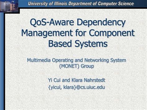 ppt qos aware dependency management for component based systems powerpoint presentation id