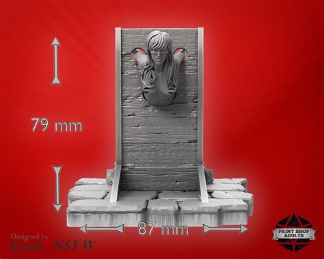 BDSM Pillory Miniature Dungeon Of Pleasure Stocks Miniature NSFW Figure