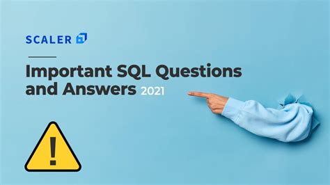 sql interview questions and answers sql tutorial for beginners scaler youtube