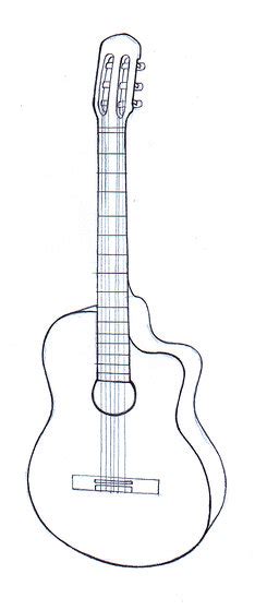 Come Disegnare Una Chitarra 13 Passaggi Con Immagini