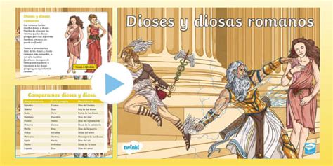 Presentación Dioses Y Diosas Romanos Twinkl