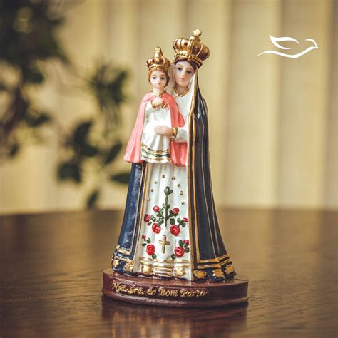 Imagem Nossa Senhora Do Bom Parto 15cm Resina Livraria Nossa Senhora