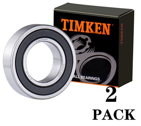 Pack Rs Timken X X Mm Double Rubber Seal Ball Bearings Ebay