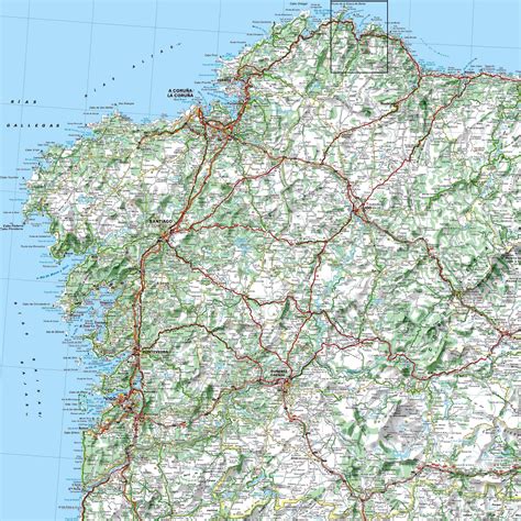 Mapa De Carreteras De Galicia Mapa De Rios Images And Photos Finder