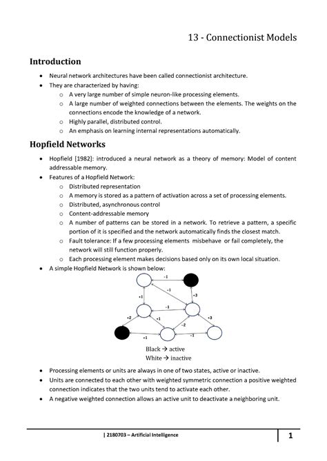 2180703 artificial intelligence notes pdf units 13 introduction neural network architectures