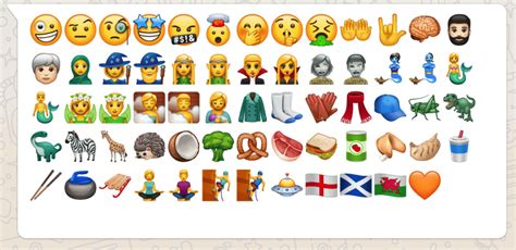 Estos Son Los 60 Nuevos Emoji De WhatsApp