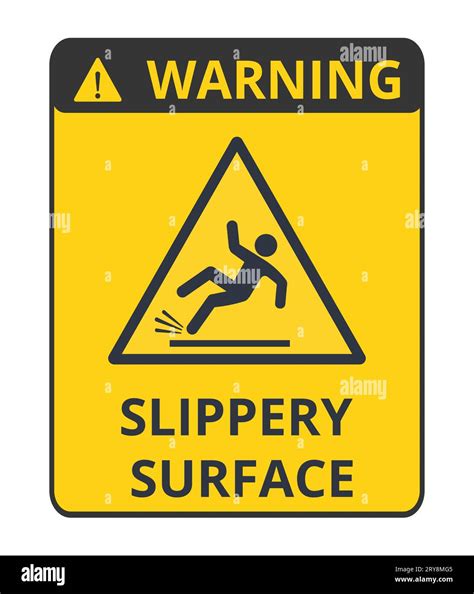 Slippery Surface Symbol Stock Vector Image And Art Alamy
