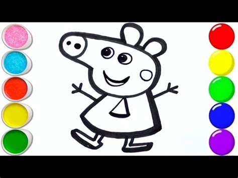 How To Draw A Peppa Pig Peppa Pig Drawing Easy Peppa Pig Drawing
