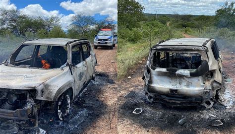 Dois corpos carbonizados em carro são encontrados na divisa do Piauí