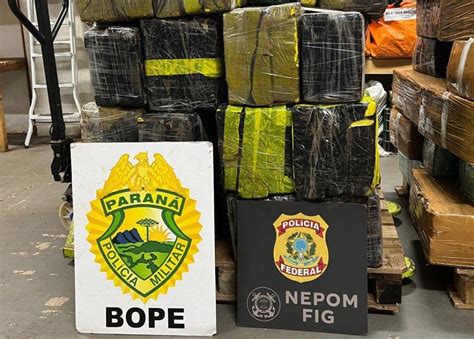 Polícia Militar e Polícia Federal apreendem mais de meia tonelada de