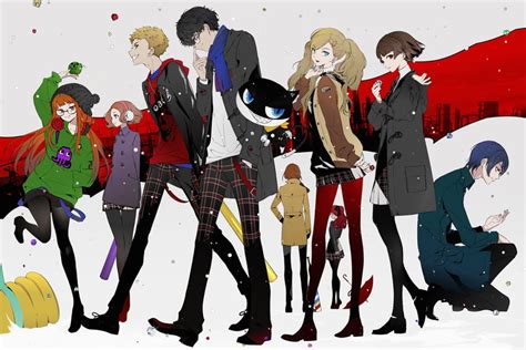 Amamiya Ren Takamaki Anne Sakura Futaba Niijima Makoto Okumura Haru