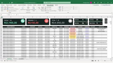 PLANILHA PARA CONTROLE DE MENSALIDADES SIMPLES E FÁCIL 2024 YouTube