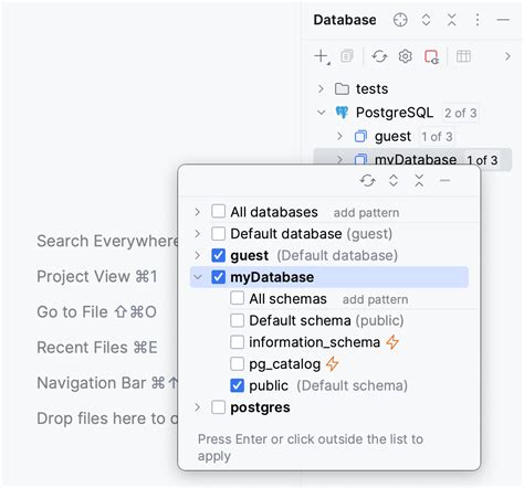 Databases IntelliJ IDEA Documentation