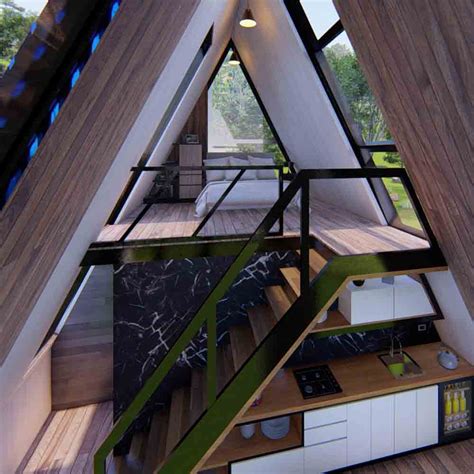 Planos de Construcción Cabaña Alpina Casa modular prefabricada