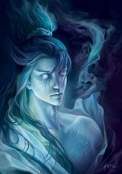 blue elf Pinturas de fantasía Personajes de fantasía Arte de
