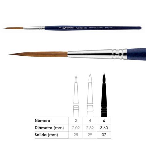 PINCEL ESCODA CHRONOS 1354 6 REDONDO FILATEAR TORAY R