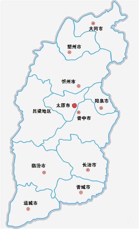 山西地图镂空png免抠素材 新图网ixintu