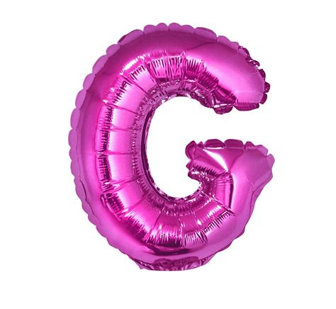 Balon foliowy litera G różowy 35 cm GoDan Przyjęcia i okazje w
