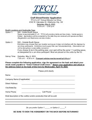 Fillable Online Craft Show Application Fax Email Print PdfFiller