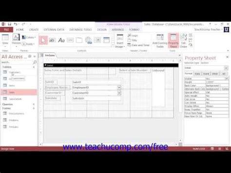 Learn How To Set Tab Order In Microsoft Access At Teachucomp