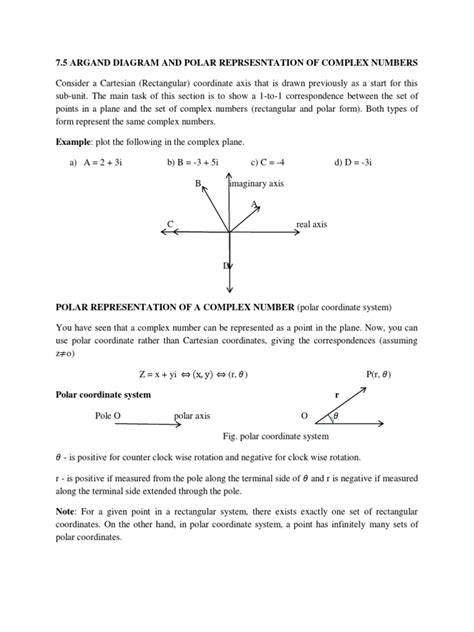 complex numbers note and exercises pdf complex number cartesian coordinate system
