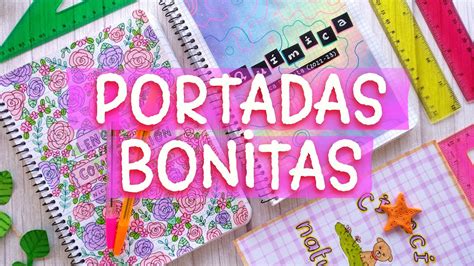 Portadas Para Cuadernos F Ciles Bonitas Y Coloridas Ideas De