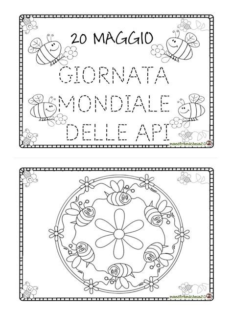Giornata Mondiale Delle Api 20 Maggio Schede Di Pregrafismo Artofit