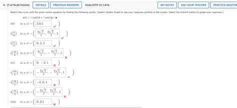 solved r t 3cos t i 3sin t j k r 0 x y z