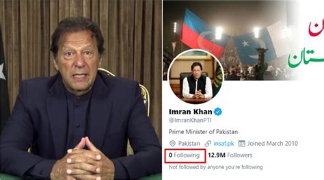 Pakistan PM Imran Khans Handle Stops Following People On Twitter