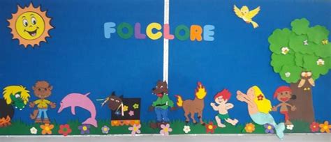 Mural Folclore Brasileiro Em Eva Ou Feltro Moldes Cartaz Ou Mural