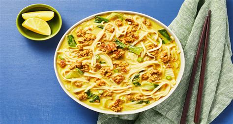Spicy Coconut Curry Pork Noodle Soup Recipe HelloFresh
