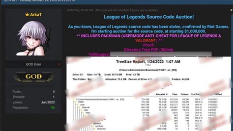 League Of Legends Data Breach Hackers Offer Alleged Source Code For