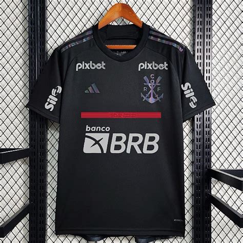 Camisa Flamengo Third III 23 24 Patrocínios Torcedor Masculina