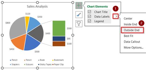 How To Create And Customize A Bar Of Pie Chart In Excel 6 Steps
