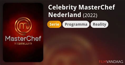 Celebrity MasterChef Nederland Serie 2022 FilmVandaag Nl