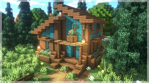 The Perfect Minecraft Starter Cabin Green House YouTube