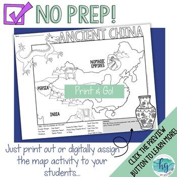 Ancient China Map Activity By History Gal Teachers Pay Teachers