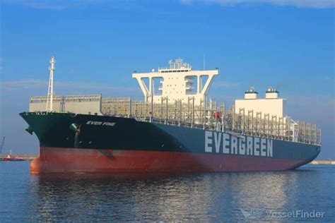 EVER FINE Container Ship Details And Current Position IMO 9850812
