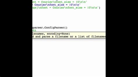python 101 episode 14 the configparser module youtube