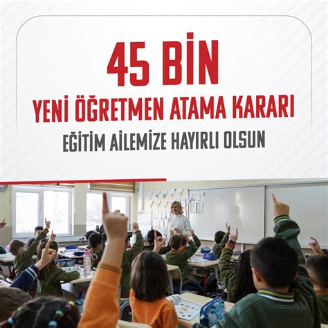 Konya İl MEM on Twitter RT prof mahmutozer 45 bin yeni öğretmen