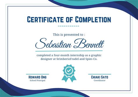 FREE Course Certificate Templates Examples Edit Online 40 OFF
