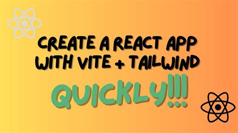 Create A New React App With Vite And Tailwind QUICKLY YouTube