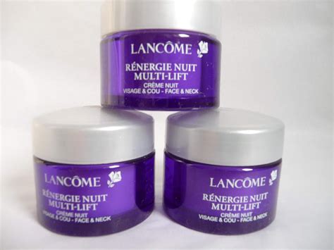 Lancome Renergie Nuit Multi Lift Night Cream 45ml Face And Neck 3x15ml