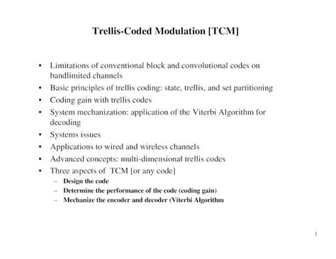 pdf trellis coded modulation [tcm] library trellis coded