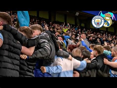 Manchester City Fans Doing Poznan Vs Real Madrid Youtube