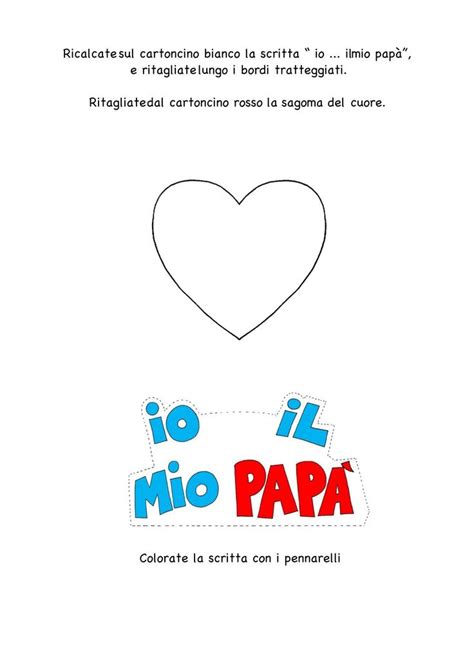 Biglietto pop up per la festa del papà Scuola da colorare it Festa