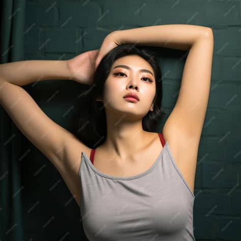 Premium Ai Image Asian Woman With A Beautiful Face And Perfect Clean Fresh Skin Cute Female