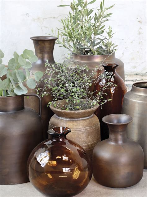 Braune Vase aus Glas von Chic Antique günstig bestellen SKANDEKO