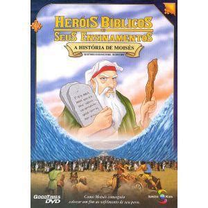 Dvd heróis biblicos e seus ensinamentos a história de moisés